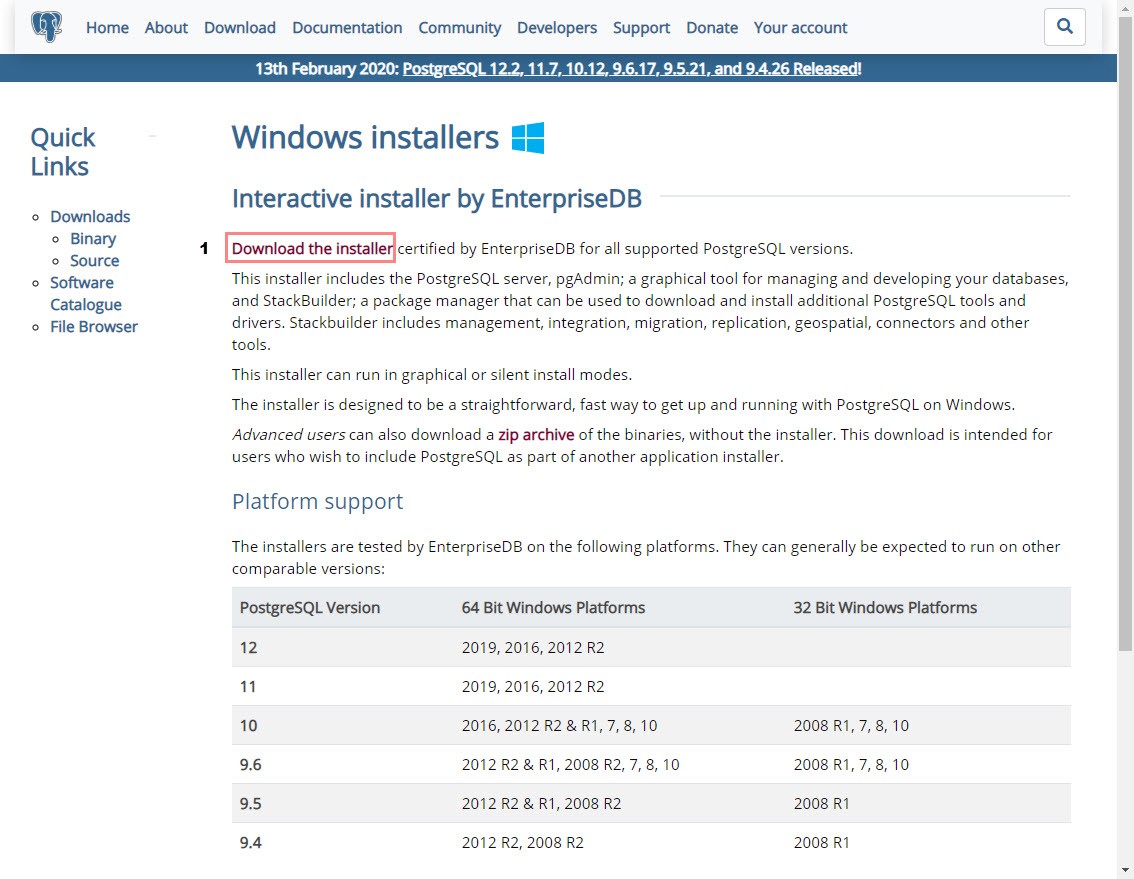 Setting Up Postgres 12 Database